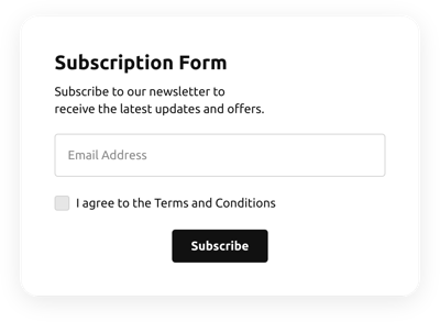 Subscription Form Templates - Create Online Subscription Forms