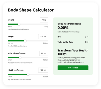 Add Body Mass Index (BMI) Calculator to Your Website [free]