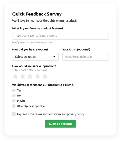 300+ Free From Templates for Websites [+ built-in AI Form Generator]