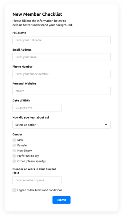 300+ Free From Templates for Websites [+ built-in AI Form Generator]