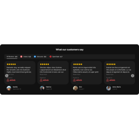 Embed Free Carousel Reviews Template on Your Website