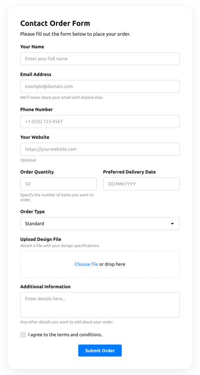 300+ Free From Templates for Websites [+ built-in AI Form Generator]