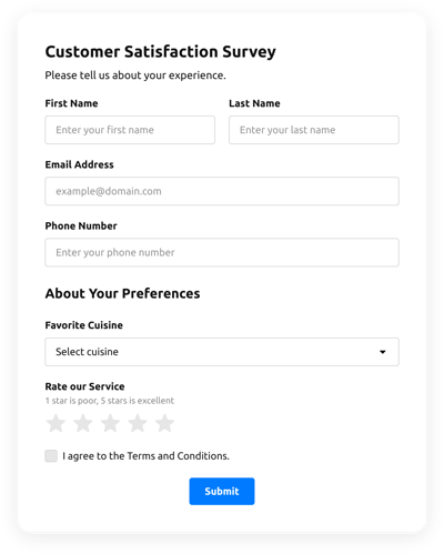 300+ Free From Templates for Websites [+ built-in AI Form Generator]