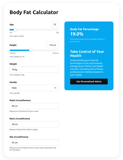 Add Body Mass Index (BMI) Calculator to Your Website [free]