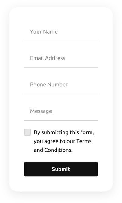 Contact Form Templates - Create Online Contact Forms for Website