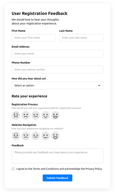 Create User Registration Form Template for Html [free plugin]