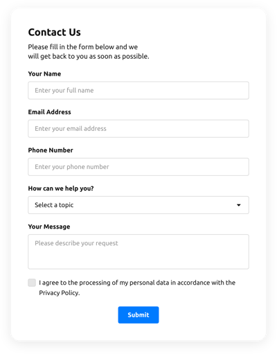 300+ Free From Templates for Websites [+ built-in AI Form Generator]