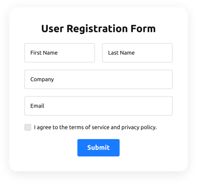 Create Registration Popup Form Template for Your Website [free forms]