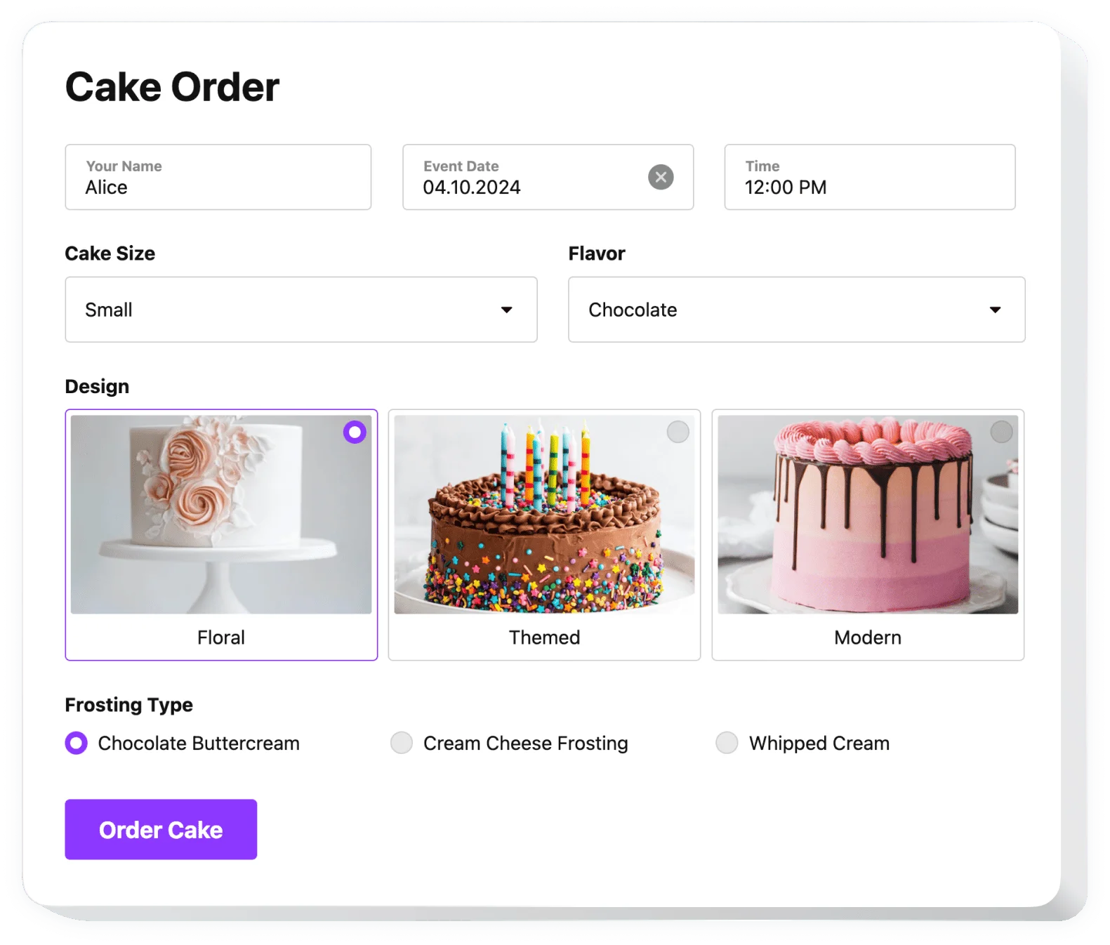 Online Custom Form Builder widget | Free Form Creator for website