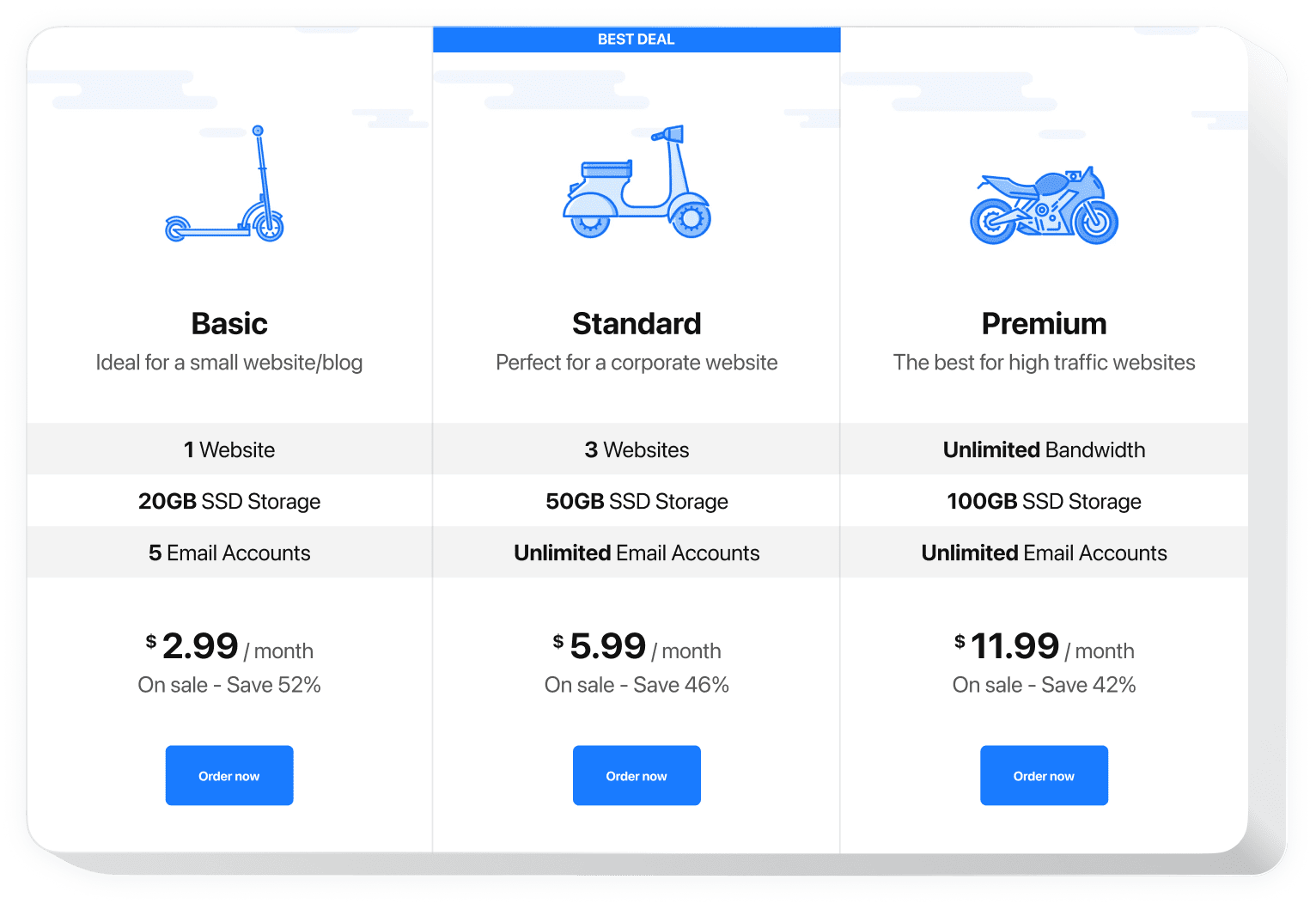 Responsive Pricing Table — widget for any website (Fast and easy)