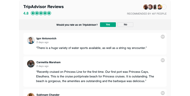 Tripadvisor Reviews widget for website in 2 minutes (free and fast)