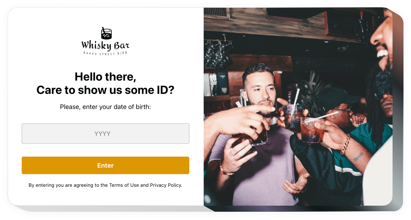 Age Verification Widget - Add a verification form on your website