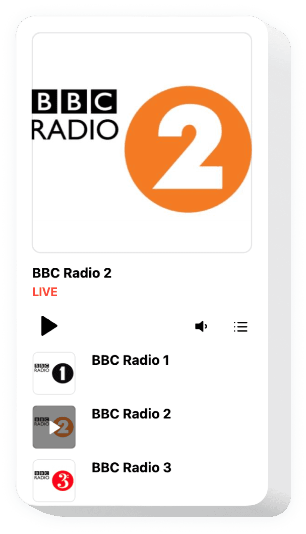 Online Streaming Radio Player widget for website (free and fast)