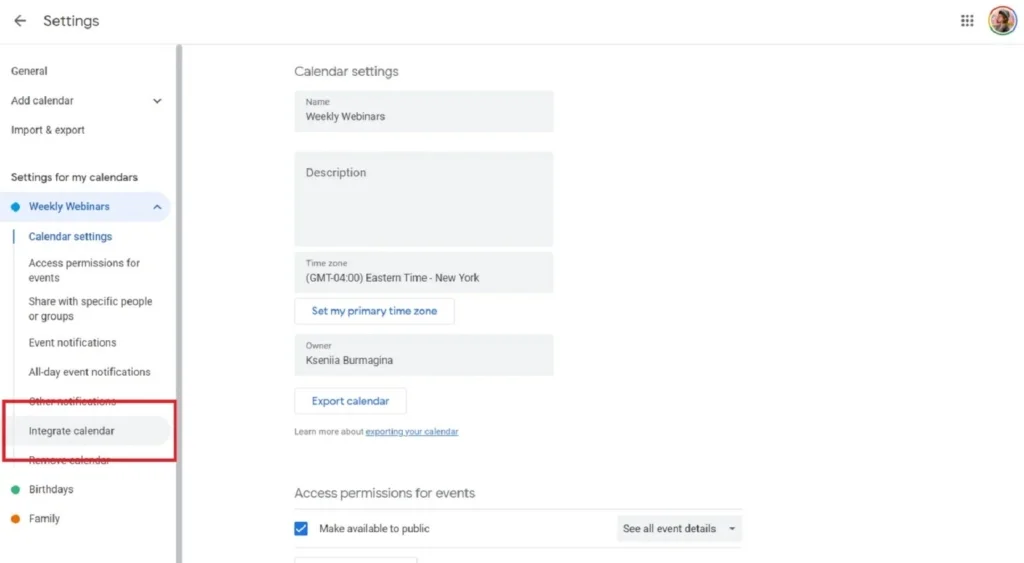 How to Embed Google Calendar to a Website