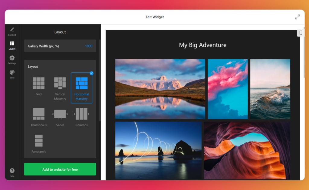How to Embed Photo Gallery on Any Website for Free