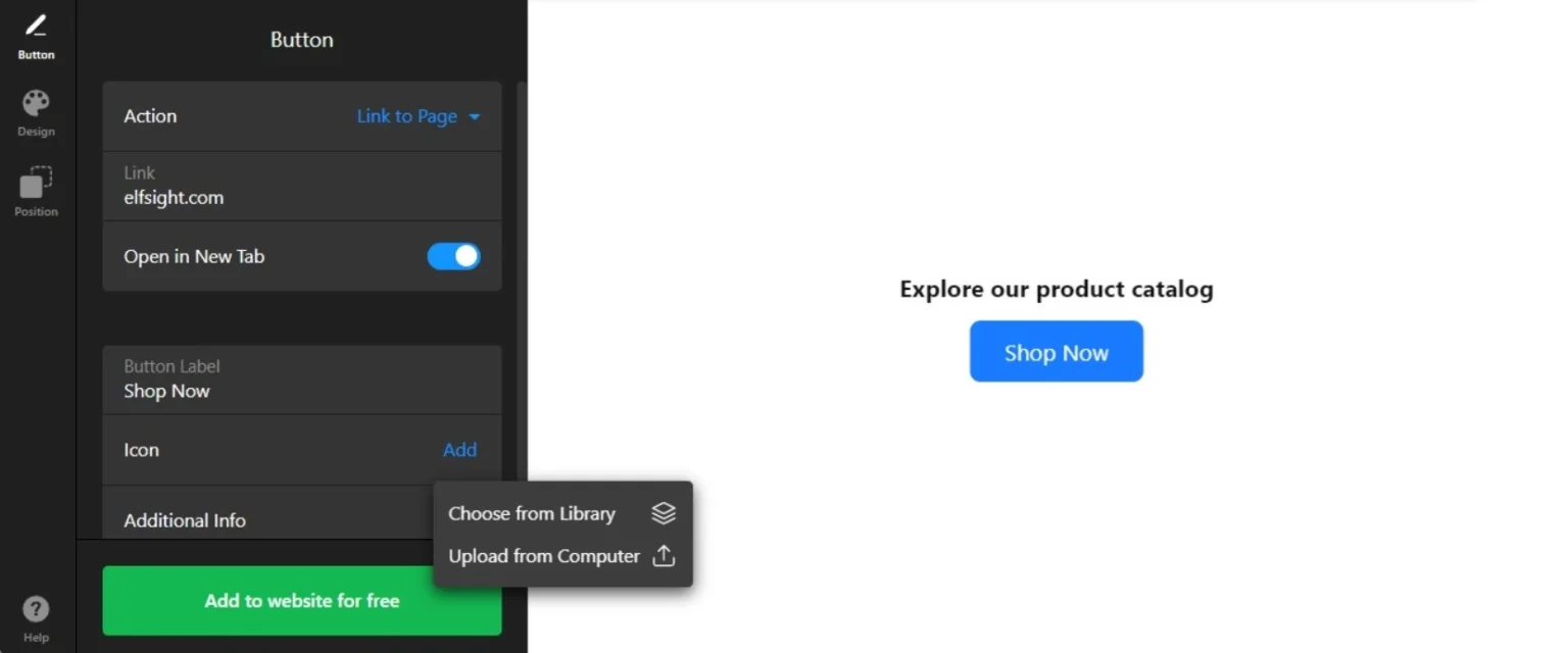 Add HTML Button on Your Website - Get a Website Button for Free