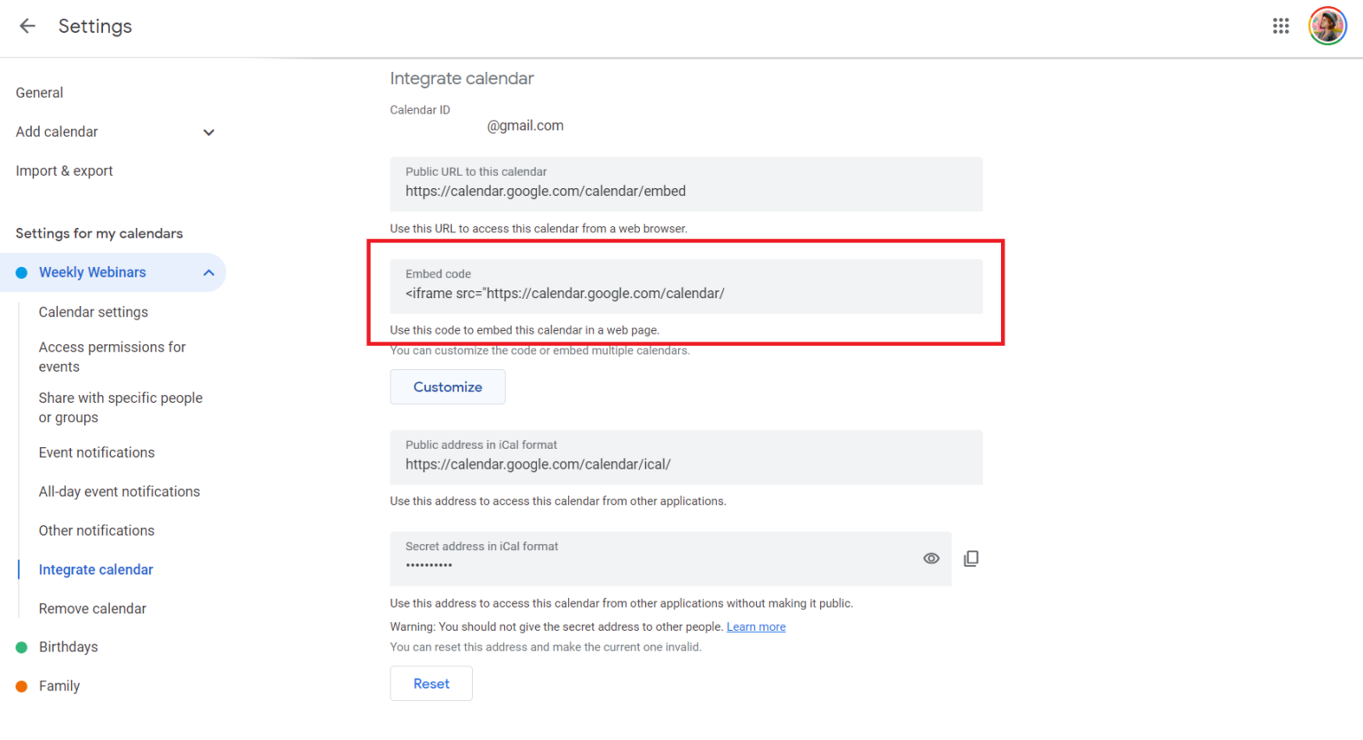 How to Embed Google Calendar to a Website