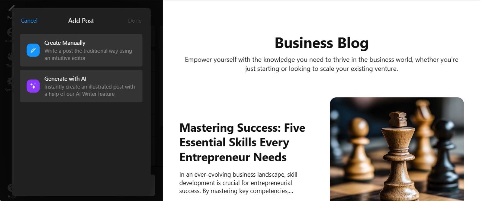 Elfsight’s AI Feature for Blog Writing