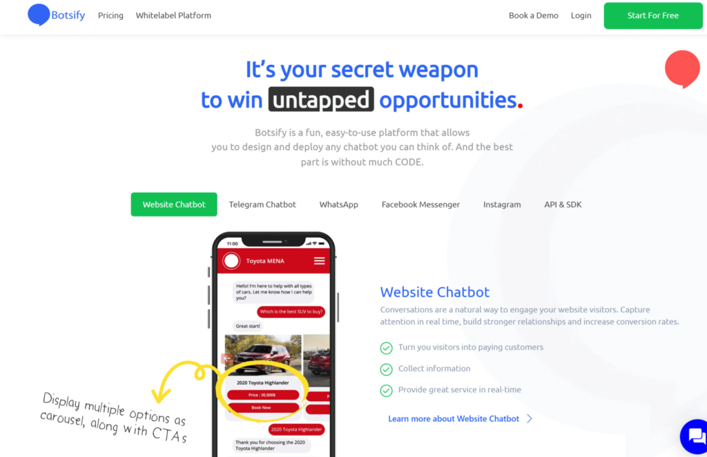Top 10 AI Chatbot Builder Platforms