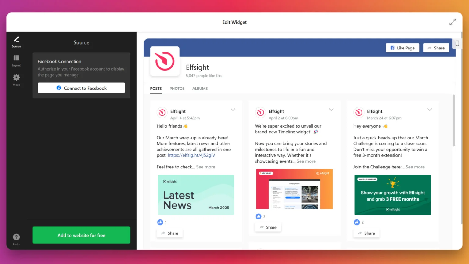 Generate a Facebook Feed HTML Code for Your Website