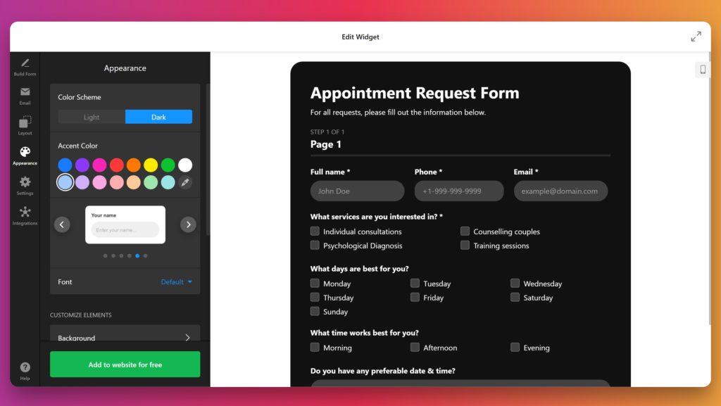Create Custom HTML Forms Fast: Using Form Generator