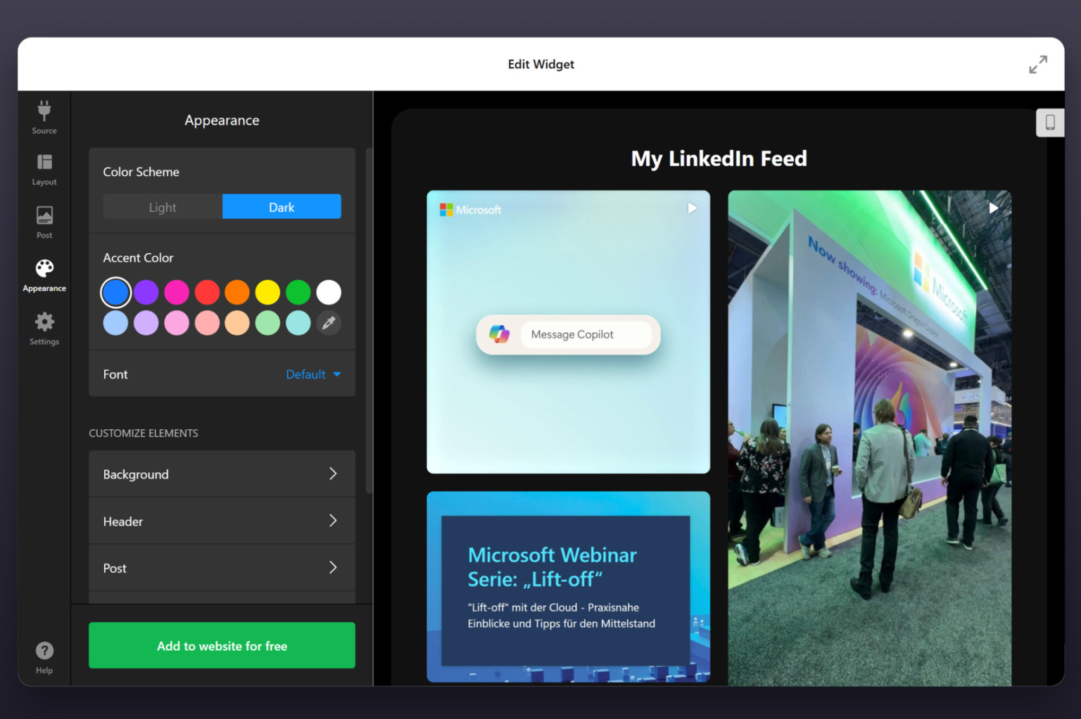 How to Add LinkedIn Profile HTML Code to Your Website