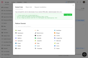 How to Add LinkedIn Profile HTML Code to Your Website